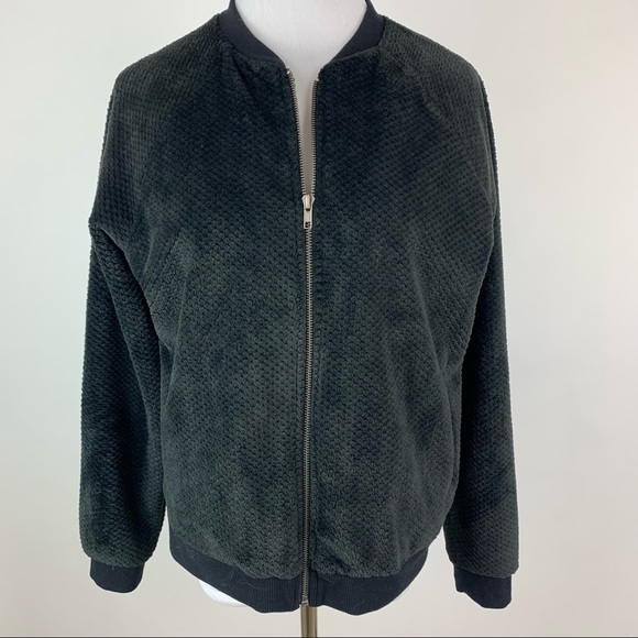 P.J. Salvage | Jackets & Coats | P J Salvage Textured Velvet Zip Front ...